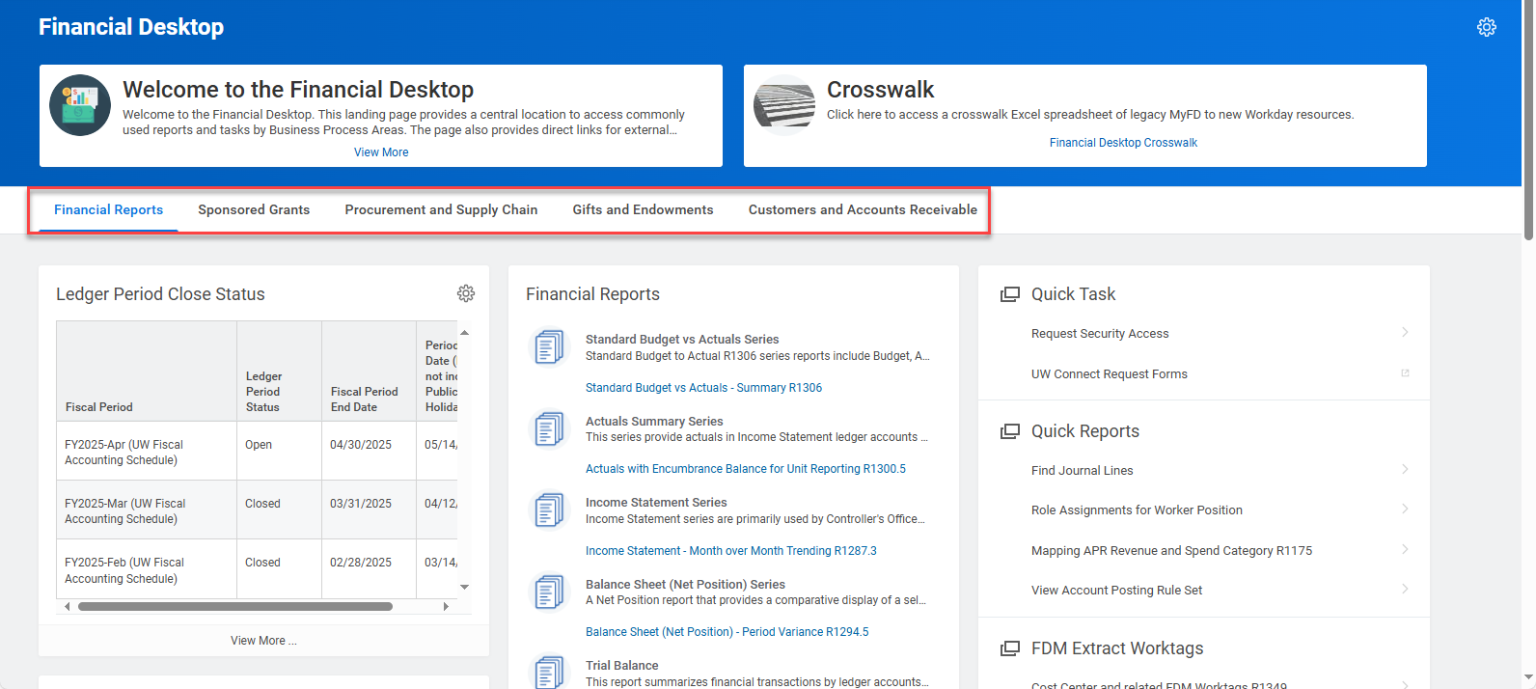 Introducing the Updated Financial Desktop – Information Technology